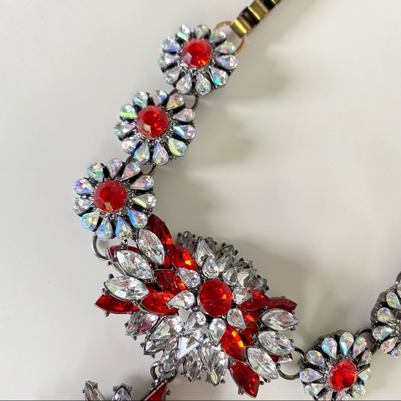 Costume Jewelry | Jewelry | New Red Silver Bronze Chain Bold Bling ...